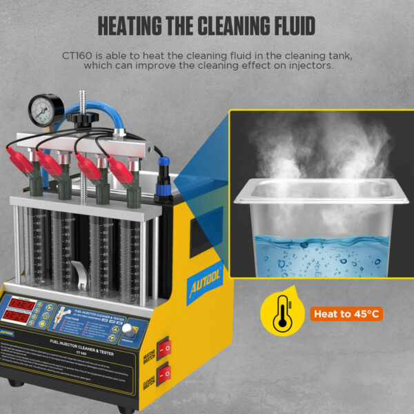 Autool CT160 4-Cylinder Car Petrol Injector Cleaner and Tester ...