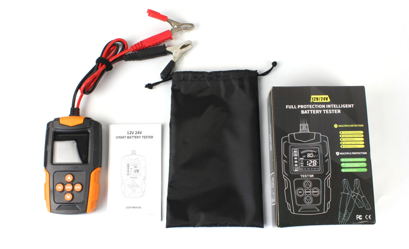 Car & Truck Battery Tester 12V 24V DC Charger Analyzer Capacity Load ...